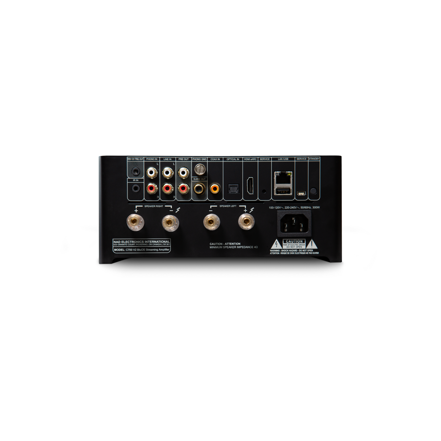 NAD C 700 V2 BluOS Streaming Amplifier – Lenbrook Asia